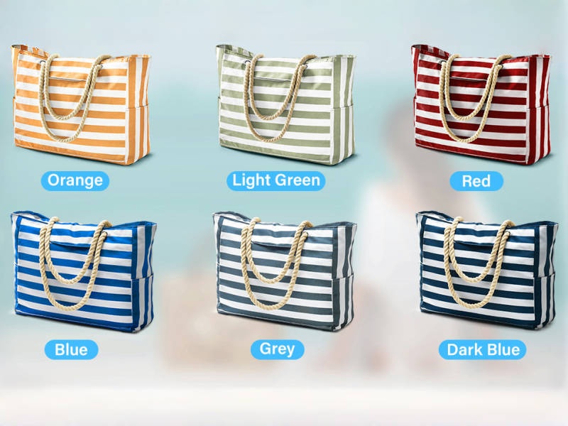 Wholesale Large Beach Tote Bags | Custom Bulk Options