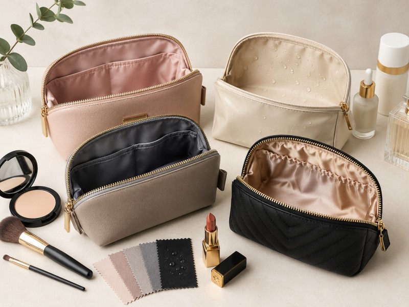 Cosmetic Bag Lining Options for Custom Makeup Bags: Materials, Price ...